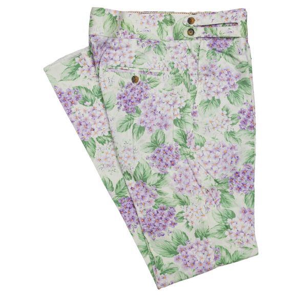 Chiragh Apparel | Pants | Mens Gurkha Pants Green Purple Floral Slim ...